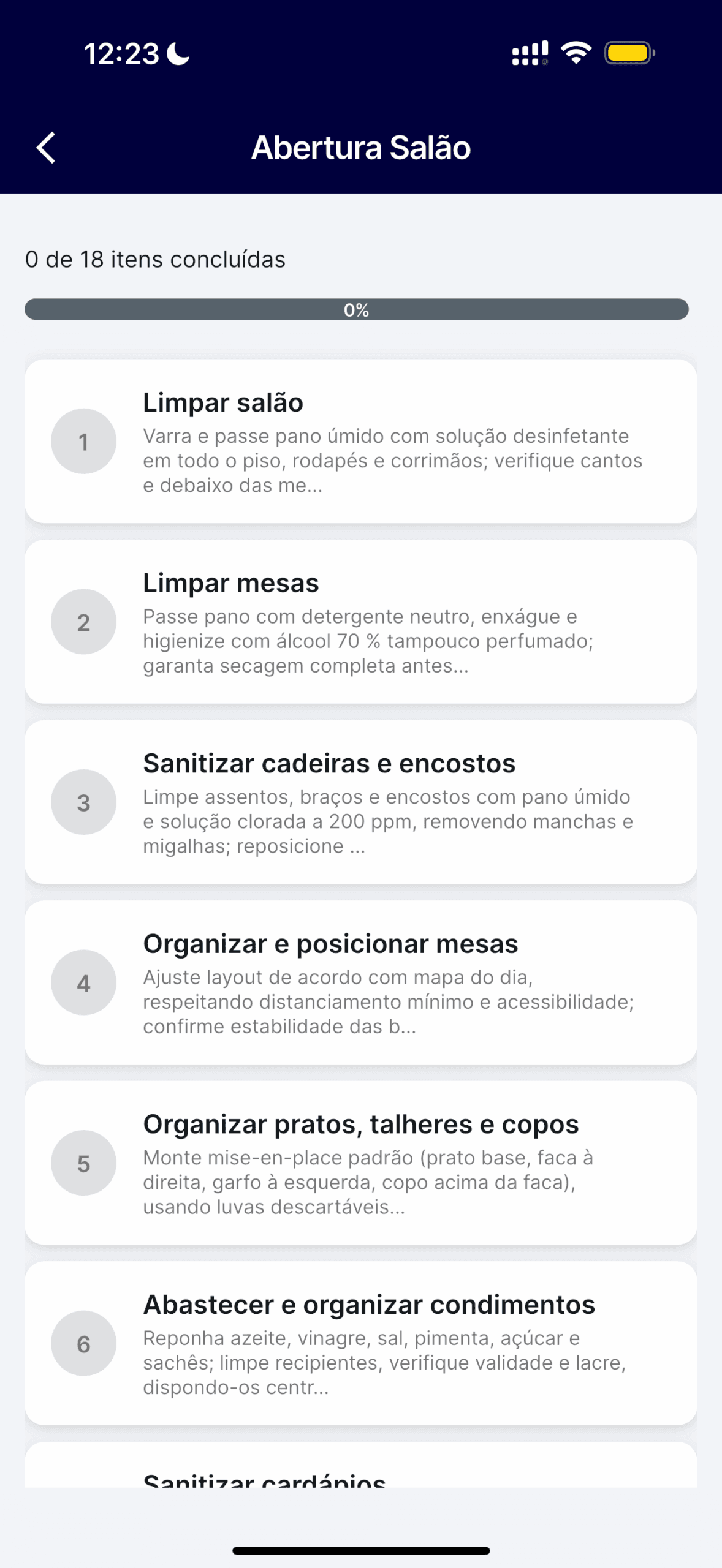 Koncluí - Checklists e Gestão Operacional para Restaurantes
